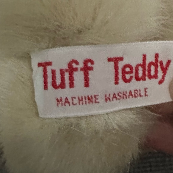 Russ | Toys | Vtg Russ Tuff Teddy Bear Plush 6 Earmuffs Red Green Scarf ...